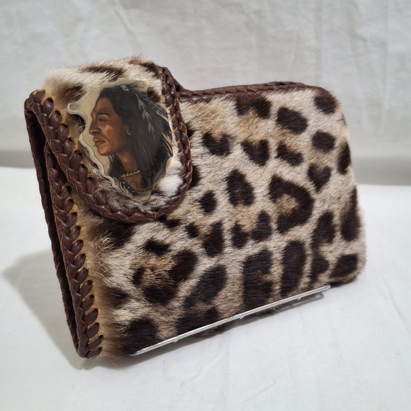 Handmade | Bags | Handmade Native American Leather Dyed Cow Hair ...